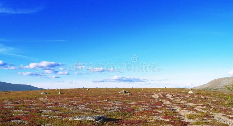 Tundra and sky stock photo. Image of hill, blue, rocky - 5407662