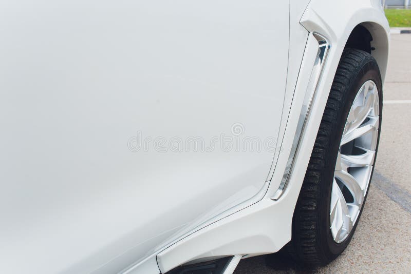 Tuned Customised Cars Kit Car White Body. Stock Image - Image of ...
