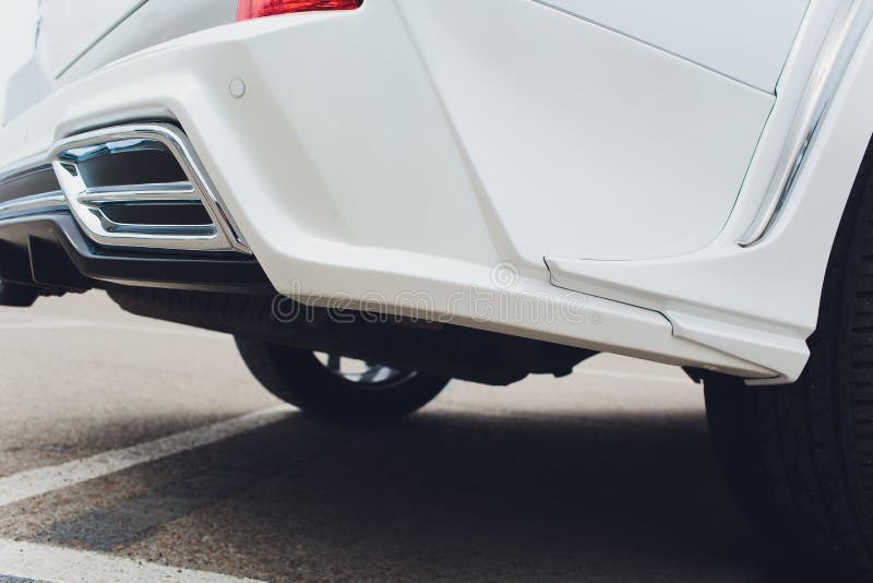 Tuned Customised Cars Kit Car White Body. Stock Photo - Image of custom ...