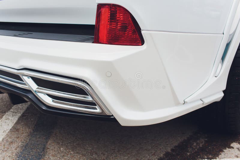 Tuned Customised Cars Kit Car White Body. Stock Image - Image of ...