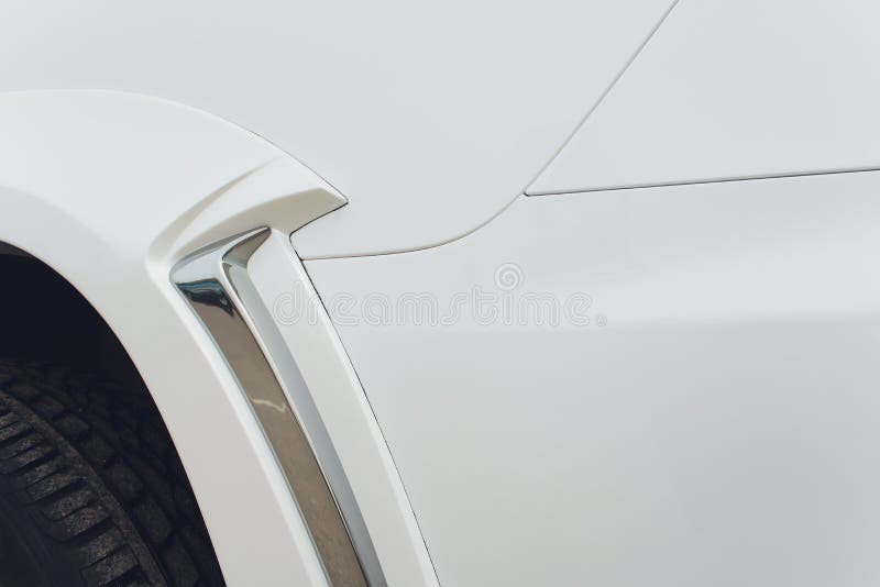 Tuned Customised Cars Kit Car White Body. Stock Photo - Image of spray ...