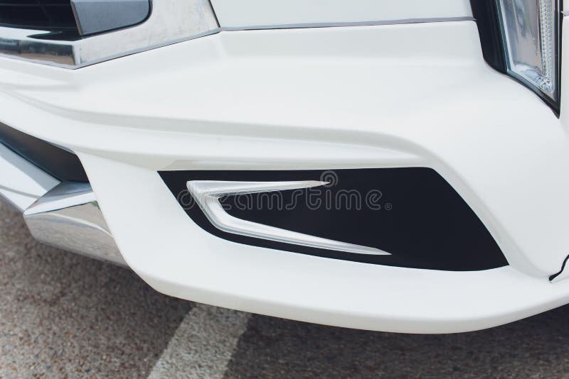 Tuned Customised Cars Kit Car White Body. Stock Photo - Image of store ...