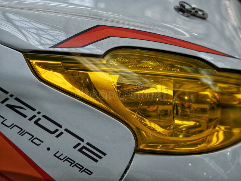 Tuned Speedcar at Drop Down Expo in Bucharest Stock Image - Image of ...