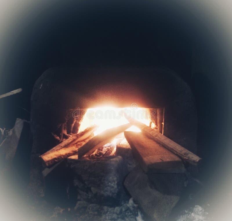 A fireplace in a village stock photo. Image of tungku - 201199720