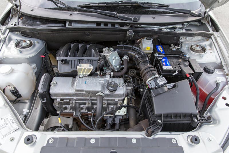 Tuning a Car Engine Valves. Car Engine Inside View Editorial ...