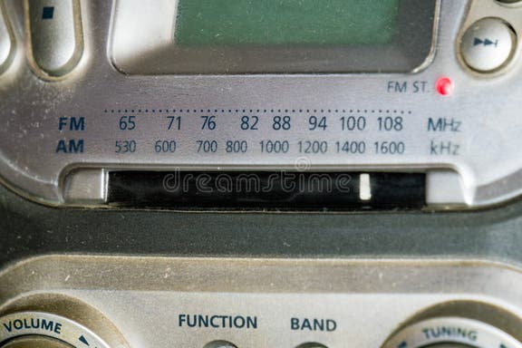 Tuning Dial of the Receiver Stock Image - Image of analogue ...