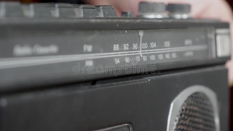 Old Appliances, Tuning Display of Analogic Radio Player Stock Footage ...