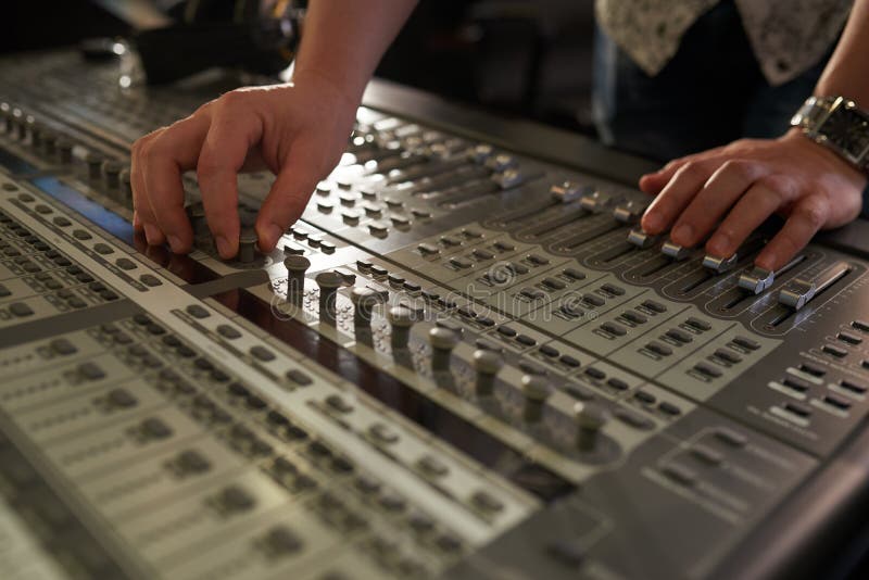 Tuning faders stock image. Image of adjust, equalizer - 77641059