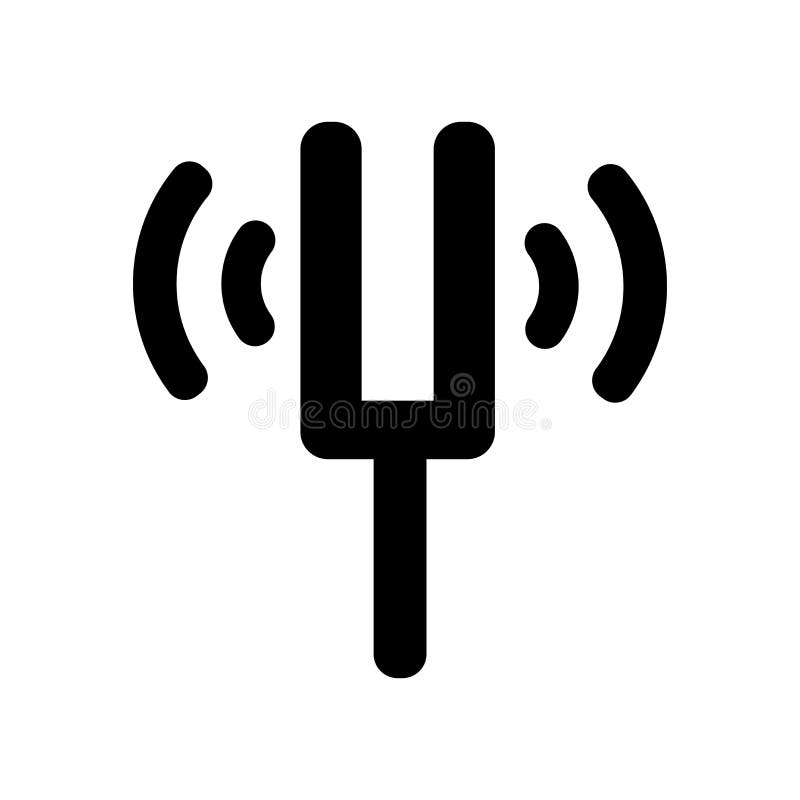 Tuning Fork Icon. Trendy Tuning Fork Logo Concept on White Background ...