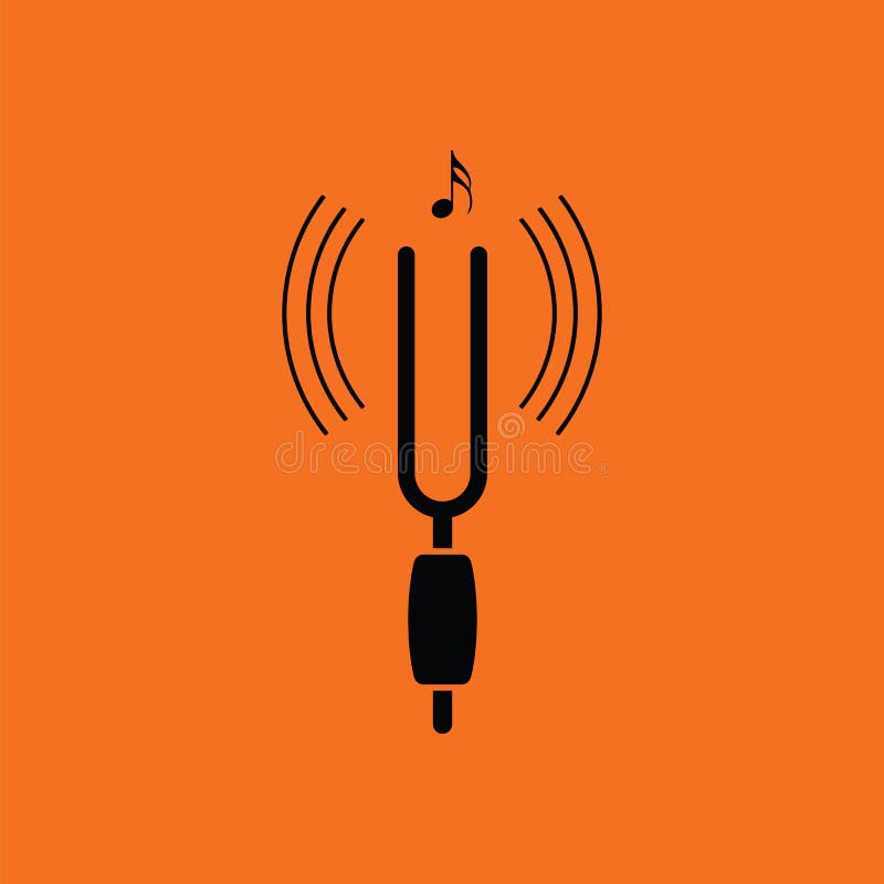 Tuning Fork Icon stock vector. Illustration of isolated - 230331407
