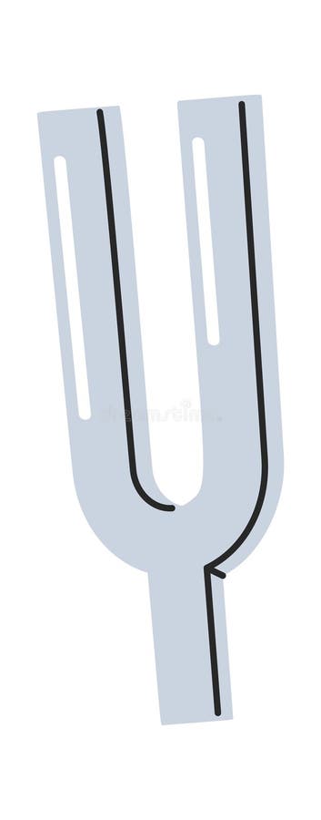 Tuning Forks Demonstrating Sound Vibrations Stock Illustration - Illustration of vibration ...