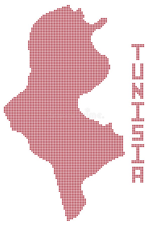 Tunisia Africa Map stock vector. Illustration of graphic - 112748798