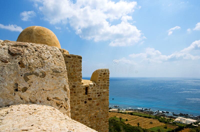 Tunisia stock image. Image of kelibia, dome, rock, terrain - 61732421