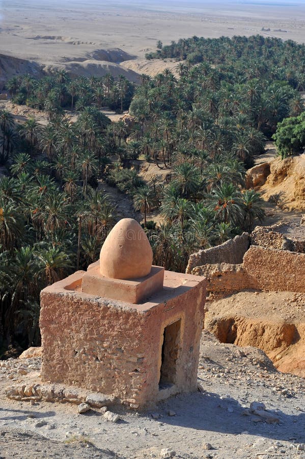 Tunisia- Oasis Chebika stock image. Image of famous, culture - 38387105