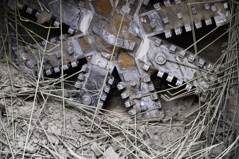 Tunnel Boring Machine in Action Stock Photo - Image of development ...