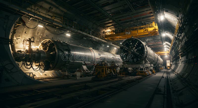 Tunnel Boring Machine Assembly Stock Photos - Free & Royalty-Free Stock ...