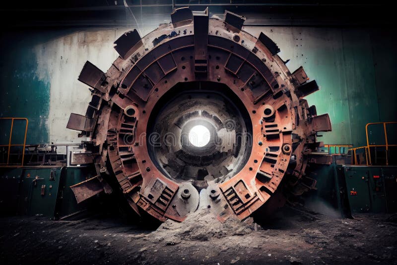 Tunnel Boring Machine, Breaking through the Final Wall of a Tunnel ...