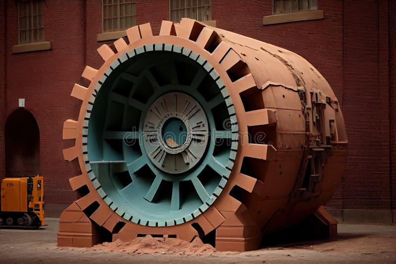 Tunnel Boring Machine Passes through Brick Tunnel, Leaving Behind ...