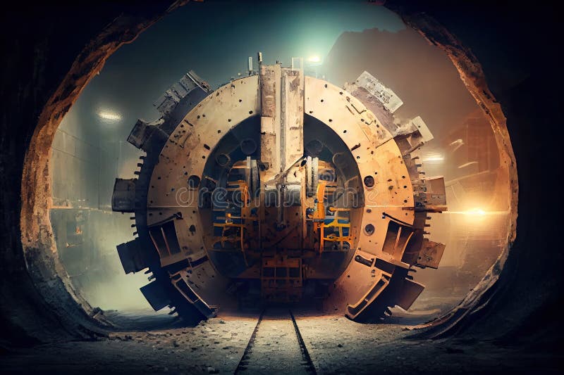 Underground Boring Machine Stock Illustrations – 369 Underground Boring ...