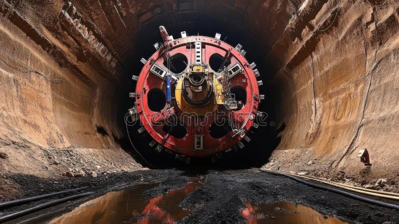 Tunnel Boring Machine Tbm Digging New Stock Photos - Free & Royalty ...