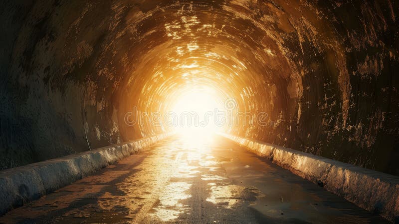 Tunnel with Bright Light a Tunnel with a Bright Light at the End ...