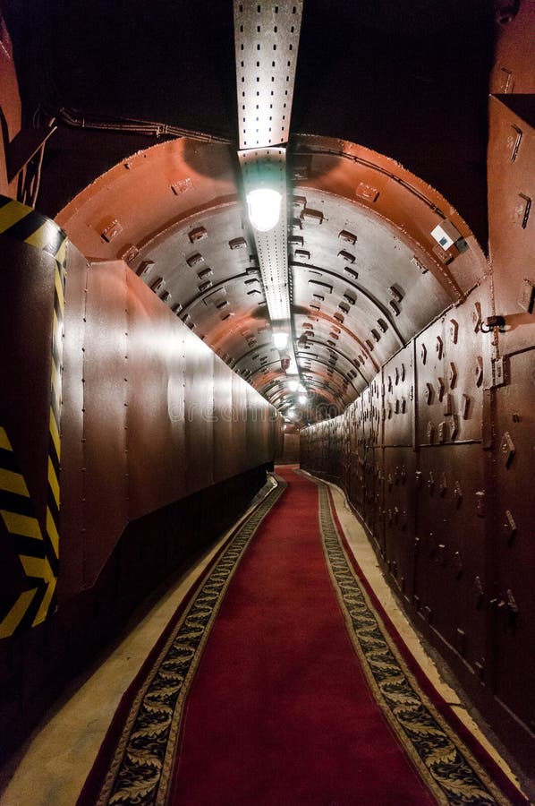Tunnel at Bunker-42, Anti-nuclear Underground Facility Built in 1956 As ...