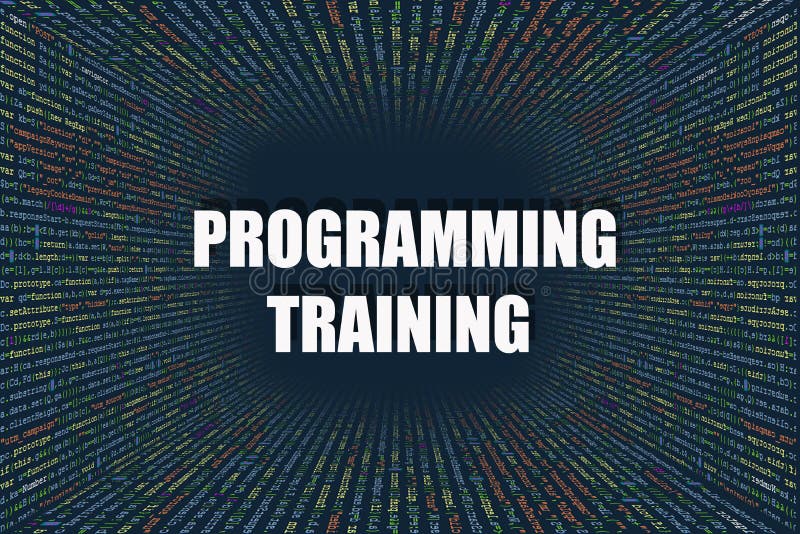 Computer Source Code and Stock Graph Chart on Monitor Screen. Modern Internet Web Technology and ...