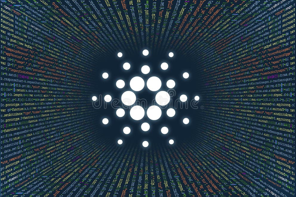 A Tunnel from a Computer Program Code. Programmer Strings of Code ...