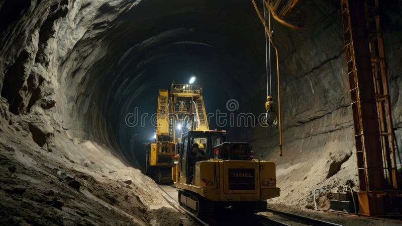 Tunnel Construction Using a Massive Tunnel Boring Machine in an ...