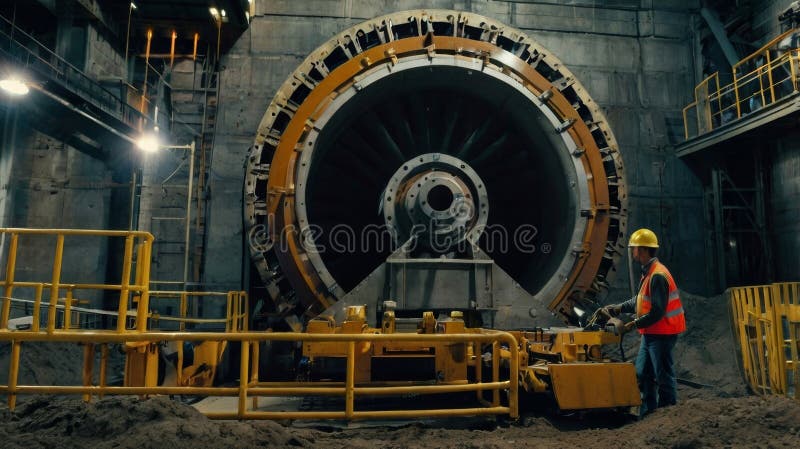 Tunnel Construction Using a Massive Tunnel Boring Machine in an ...