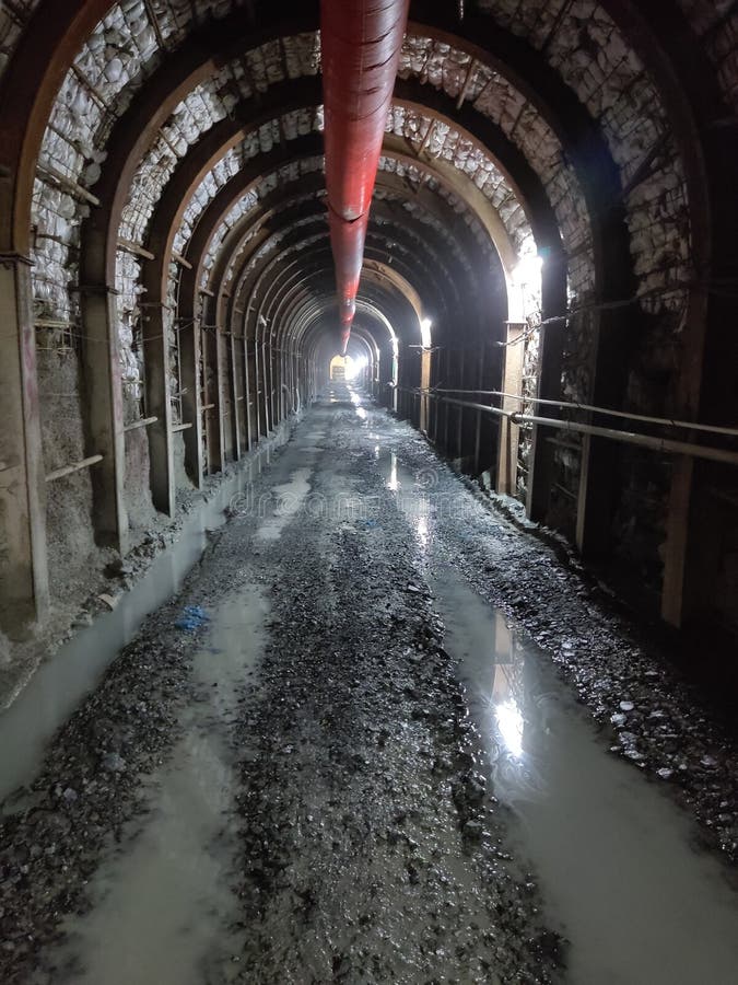 Tunnel project underground stock image. Image of light - 262988679