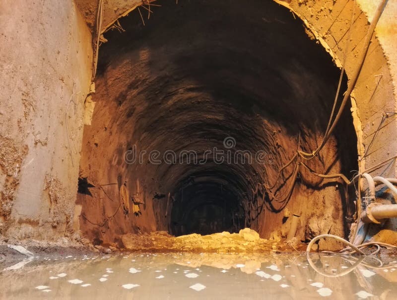 Tunnel Engineering Water Inrush Accident Site 3 Editorial Photography ...