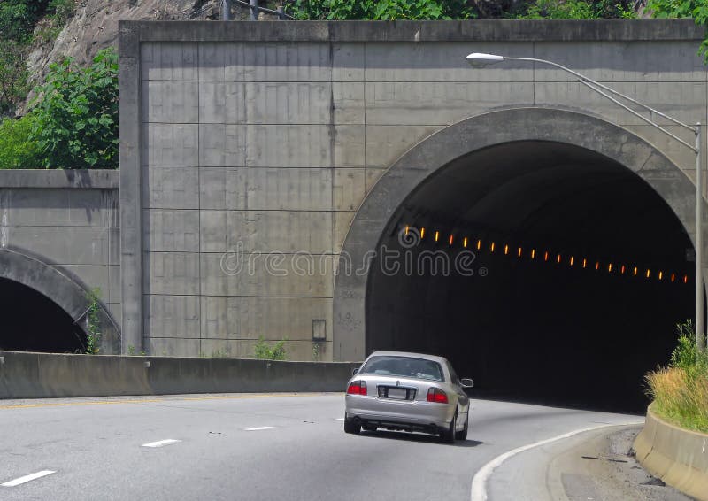 Tunnel entrance stock image. Image of drive, mountain - 5820031