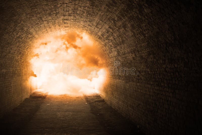 Explosion Inside Long Underground Tunnel Stock Photos - Free & Royalty ...