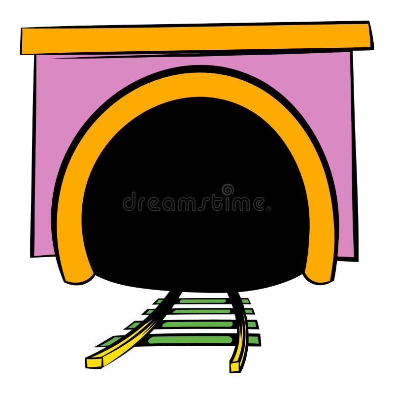 Tunnel icon, icon cartoon stock vector. Illustration of transport ...