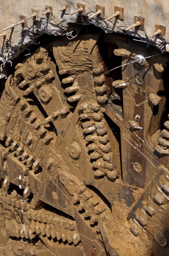 Tunnel machine cutter head stock photo. Image of detailed - 25476070