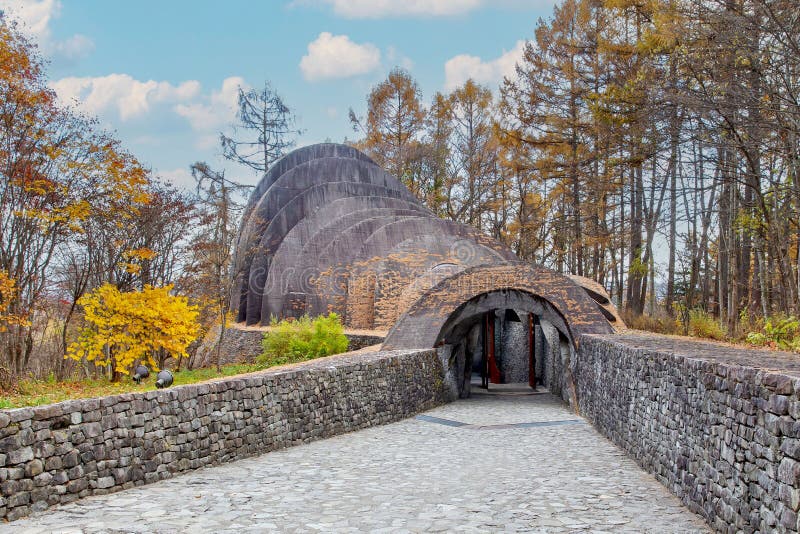 Tunnel Made by Bricks Surrounded by Trees Stock Image - Image of travel ...