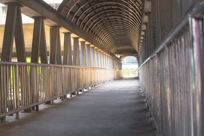 Tunnel of the Overpass,Walkway Background of Overpass,Safety on the ...