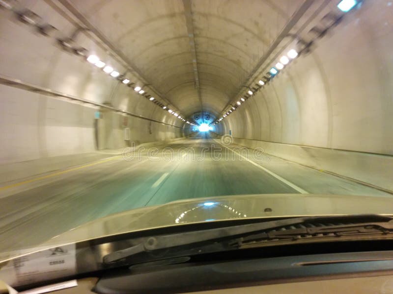 Tunnel road highway editorial stock image. Image of high - 44860014