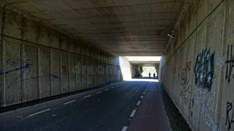 Tunnel for Road Structure. Concrete Structure that Provides Traffic ...