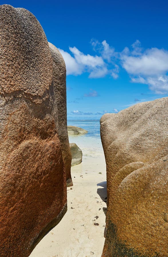 Tunnel between the rocks stock image. Image of travel - 55739069