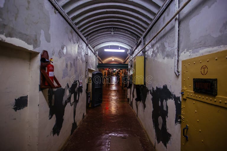 Tunnel of Soviet Bunker, Old Command Post, Echo of Cold War Editorial ...