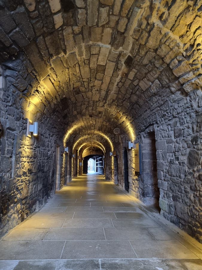 Tunnel in Stirling Castle stock image. Image of ancient - 264917559