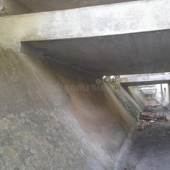 Tunnel Under Bridge in the Gutter Autumn Stock Photo - Image of tunnel ...