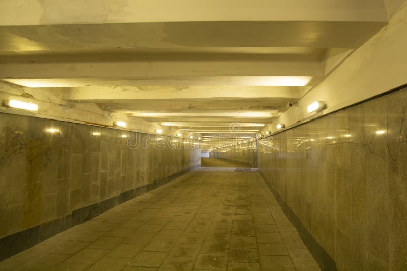 Tunnel is an Underground Pedestrian Crossing in Moscow Stock Photo ...