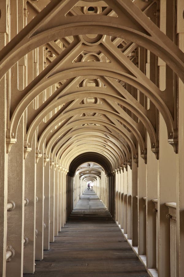 Neoclassical Arches at the Los Angeles City Hall Stock Image - Image of ...