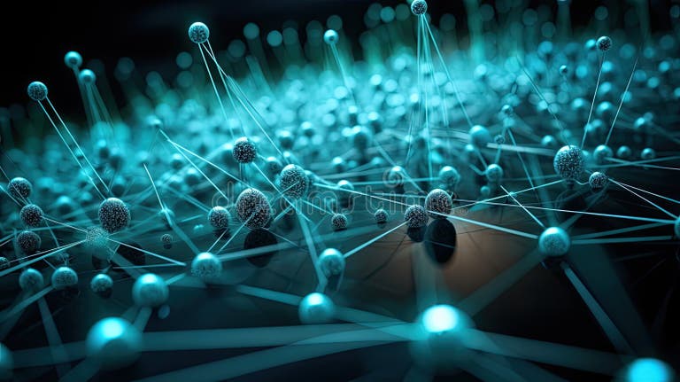 Tunneling atom movement stock illustration. Illustration of chemistry ...