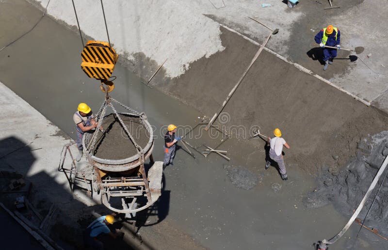 Tunneller Worker Installing Fixture in Underground Subway Metro ...