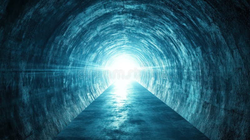 Tunnels of Light stock illustration. Illustration of depth - 381991699