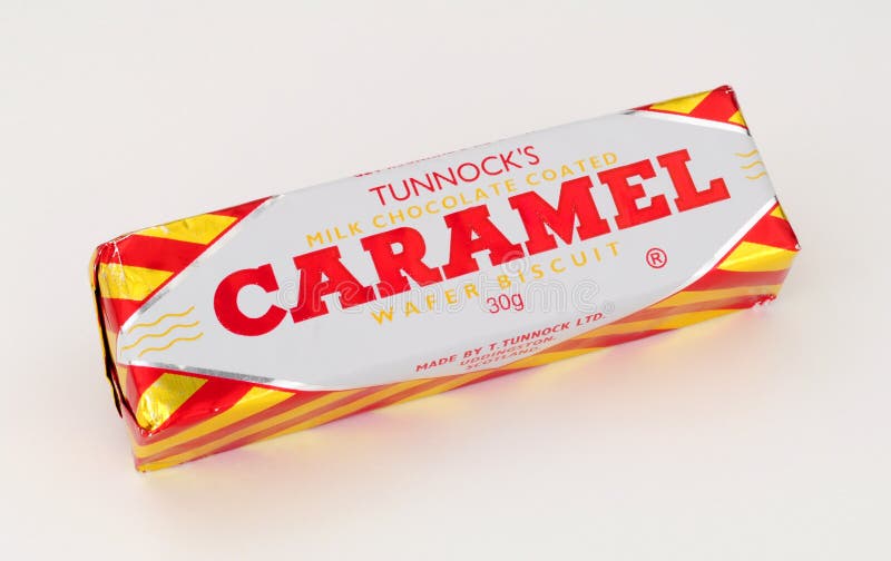 Tunnocks Chocolate Covered Caramel Wafers Editorial Image - Image of ...
